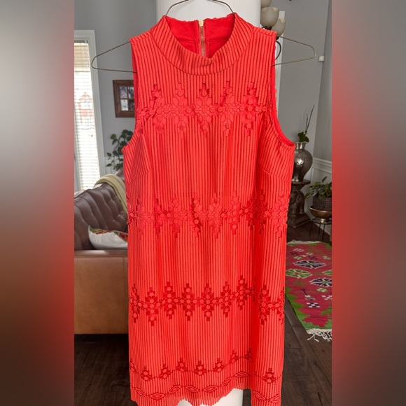 Alex Marie | Dresses | Alex Marie Piper Coral Lace Mock Neck Dress ...